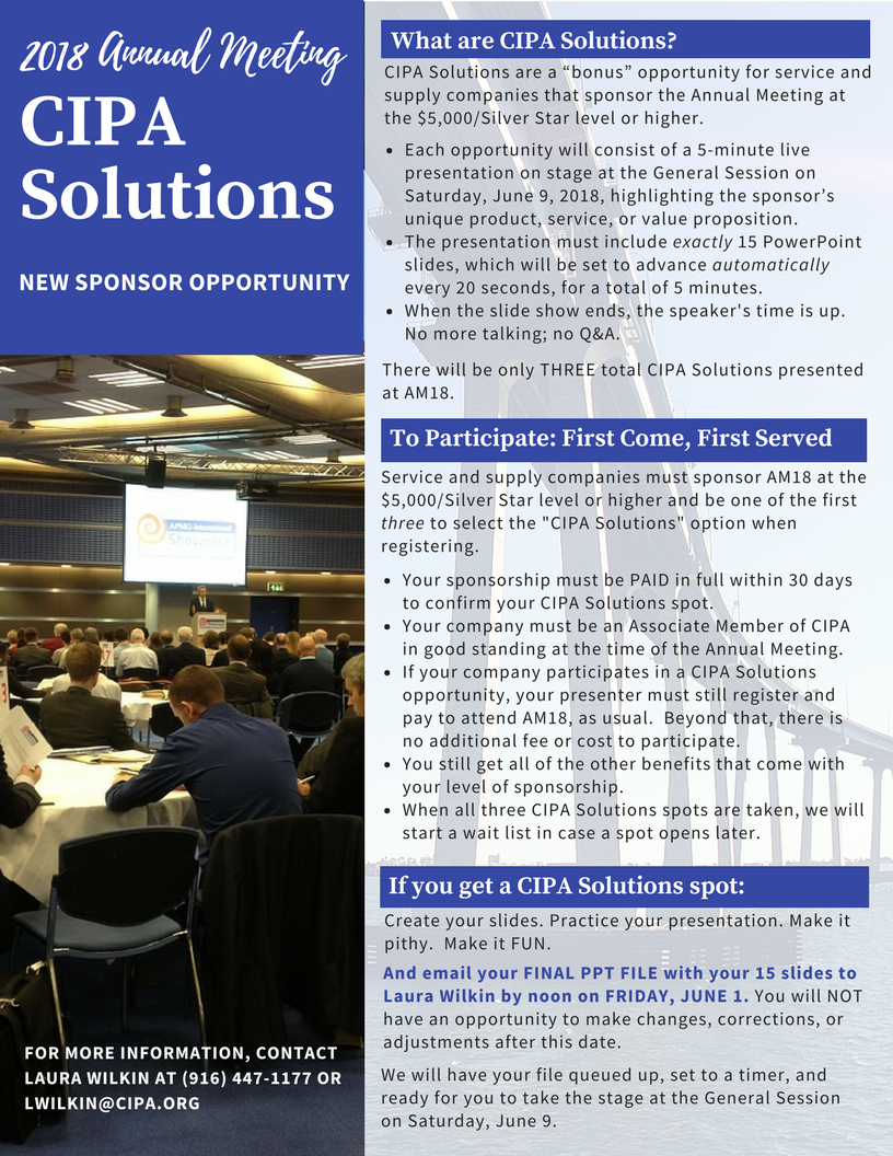 AM18 CIPA Solutions Details | California Independent Petroleum Association
